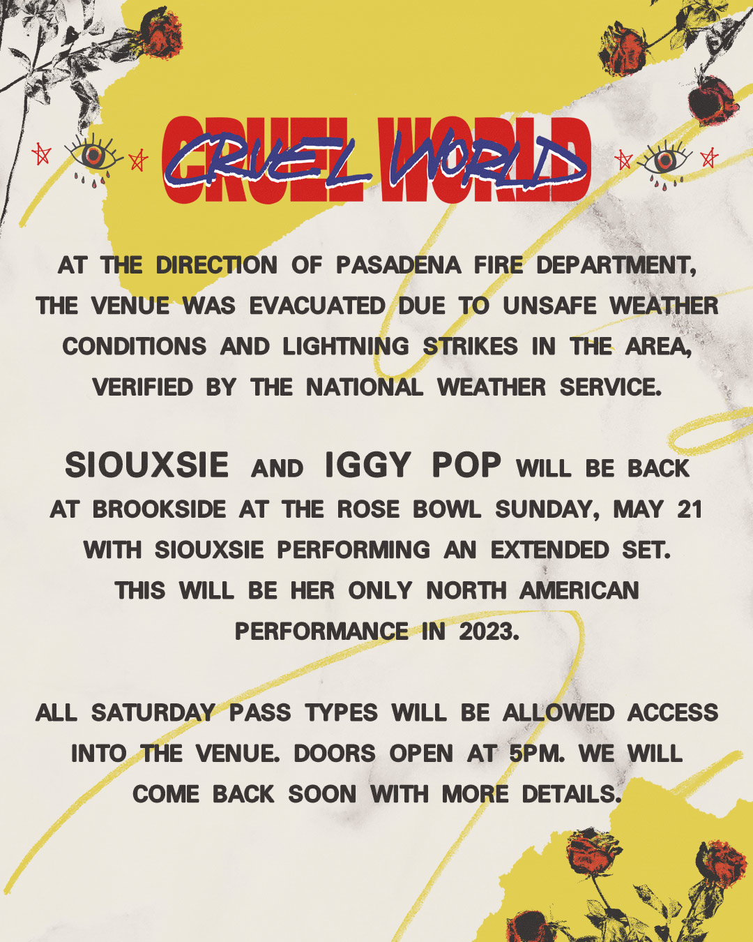 Cruel World | May 20, 2023 | Pasadena, CA
